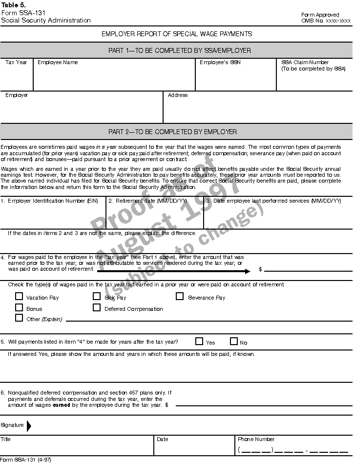 Publication 957, Reporting Back Pay and Special Wage Payments to the Social Security ...